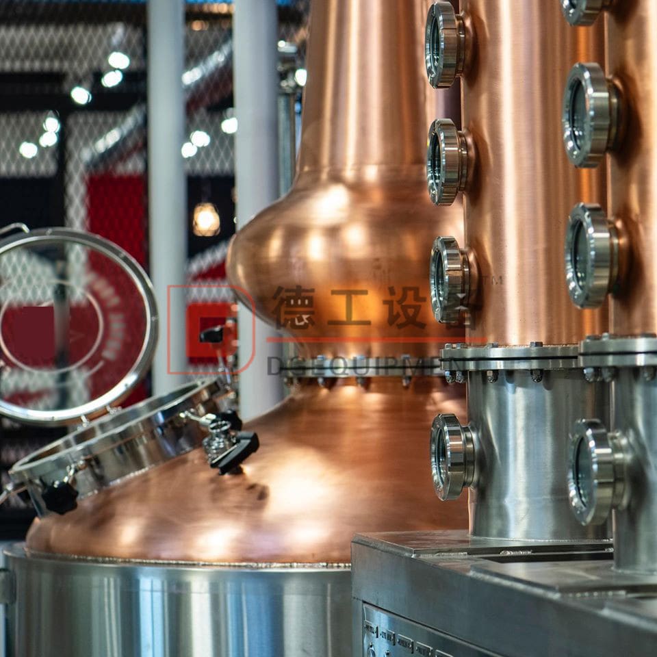 100-500 Gallons Red copper alcohol making machine still vodka ...