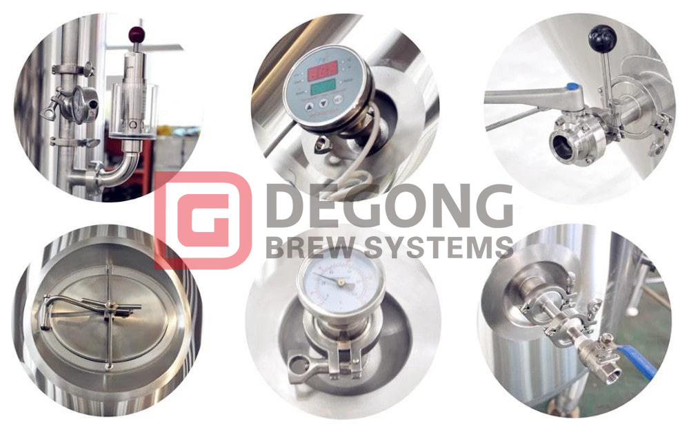 Beer Fermentation Process Brewery Fermenting Vessel 1000L 2000L Size in ...